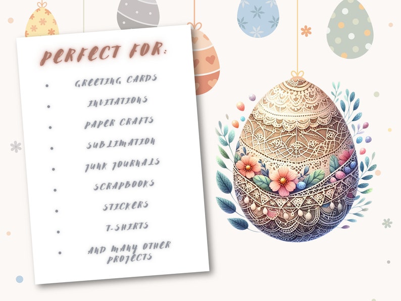 70 Watercolor Easter Egg Clipart Png, Watercolor Easter Clipart Bundle ...