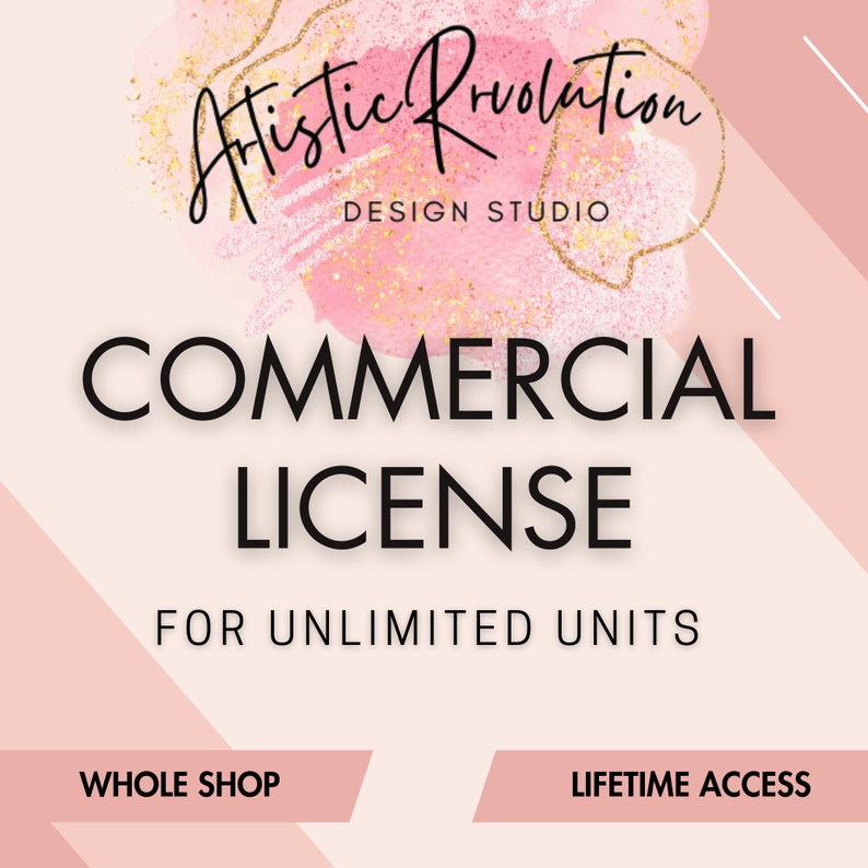Commercial License for Entire Shop Designs - Artistic Revolution Design ...