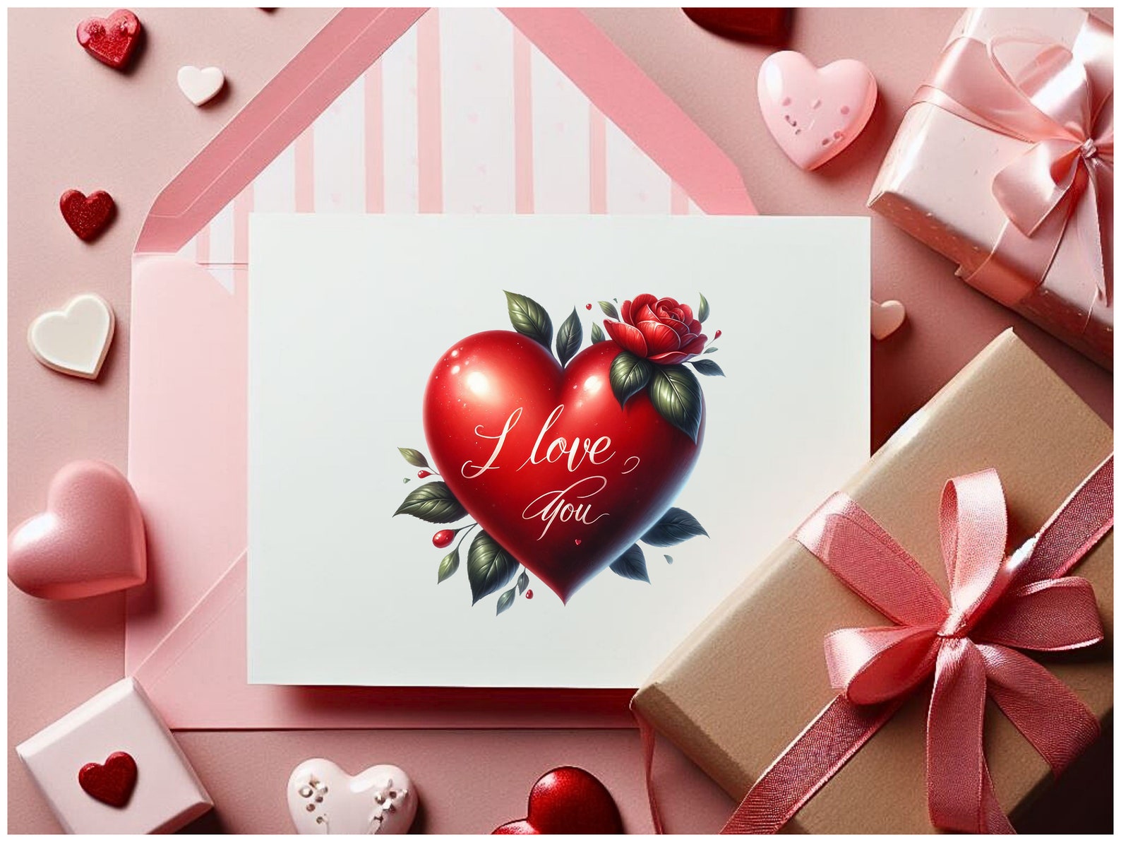 52 Watercolor Valentine Heart Clipart Bundle, Candy Hearts Bundle ...