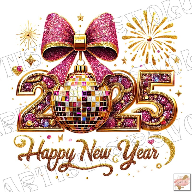 New Year 2025 Clip Art - Etsy