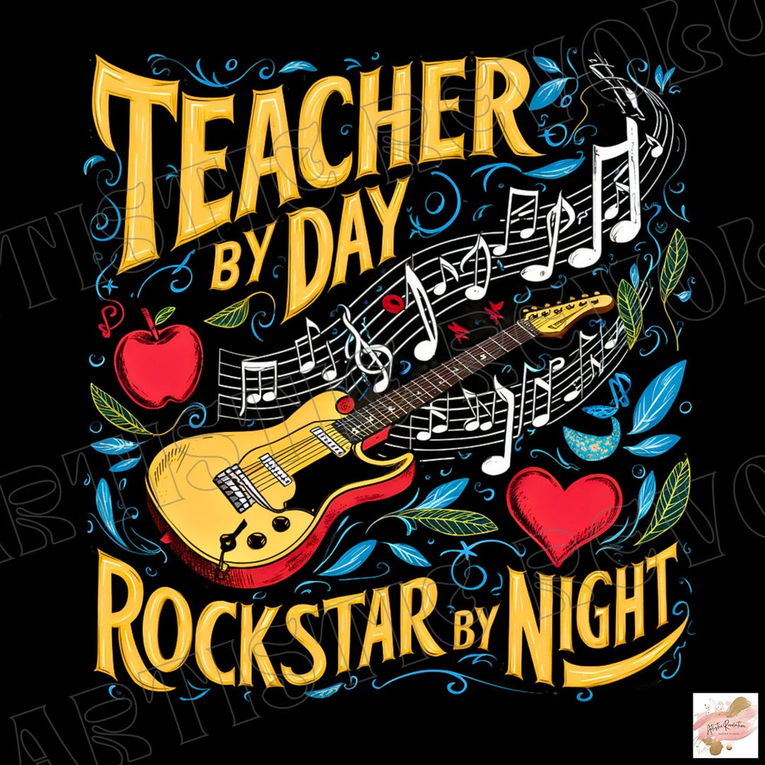 Teacher Appreciation Png, Rockstar Teacher Png, Back to School Png ...