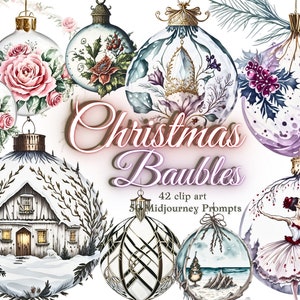 1300 Christmas Clipart MEGA BUNDLE PNG Watercolor Christmas Clipart ...