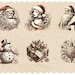 57 Retro Vintage Christmas Clipart Bundle, Vintage Christmas PNG, Retro ...