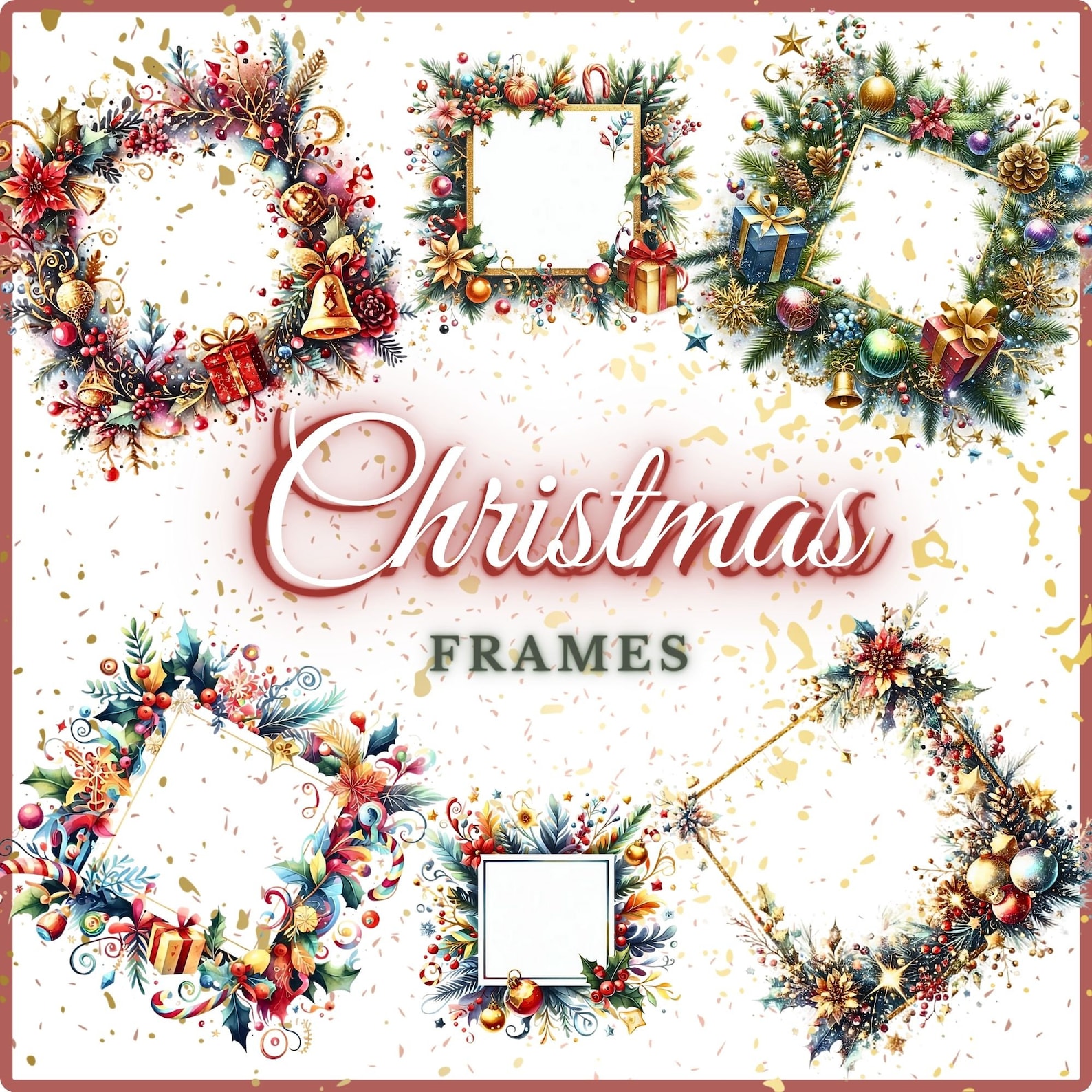 Christmas Frames Clipart Christmas Frame Png Christmas Border Frames ...