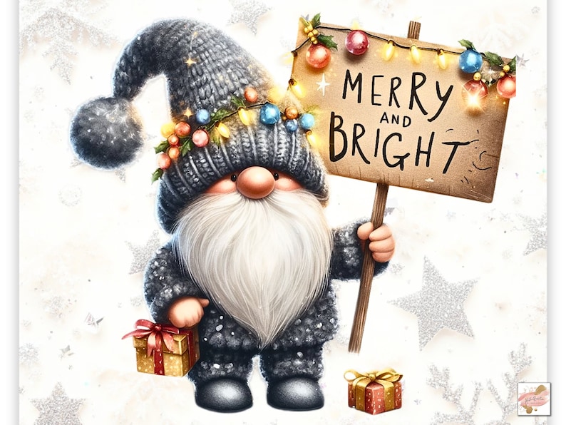 51 Christmas Gnome Clipart Watercolor Gnome Png Festive Gnomes Clip Art ...