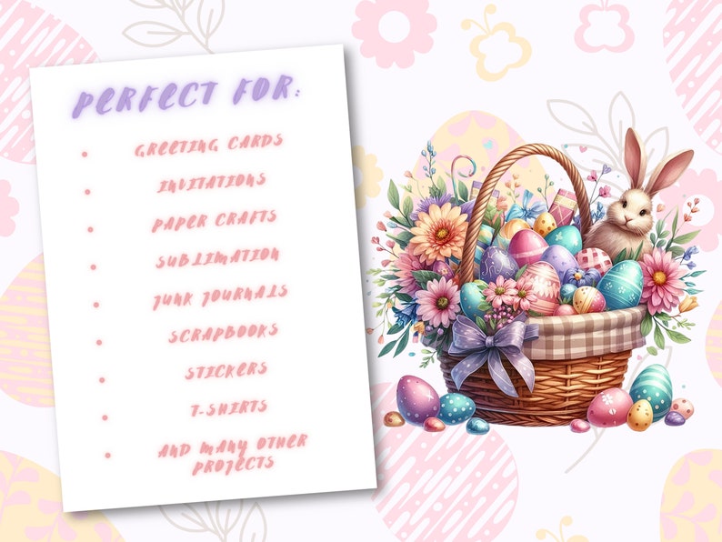 Pastel Watercolor Easter Clipart Bundle Easter Clipart Bunnies, Egg ...