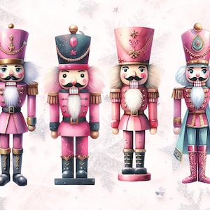 Christmas Pink Nutcracker Clipart Bundle, Ballet Clipart, Nutcracker ...