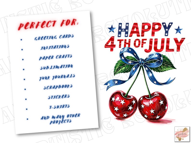 4th July Cherry PNG, America Cherries Png, Cherry Coquette PNG, America ...