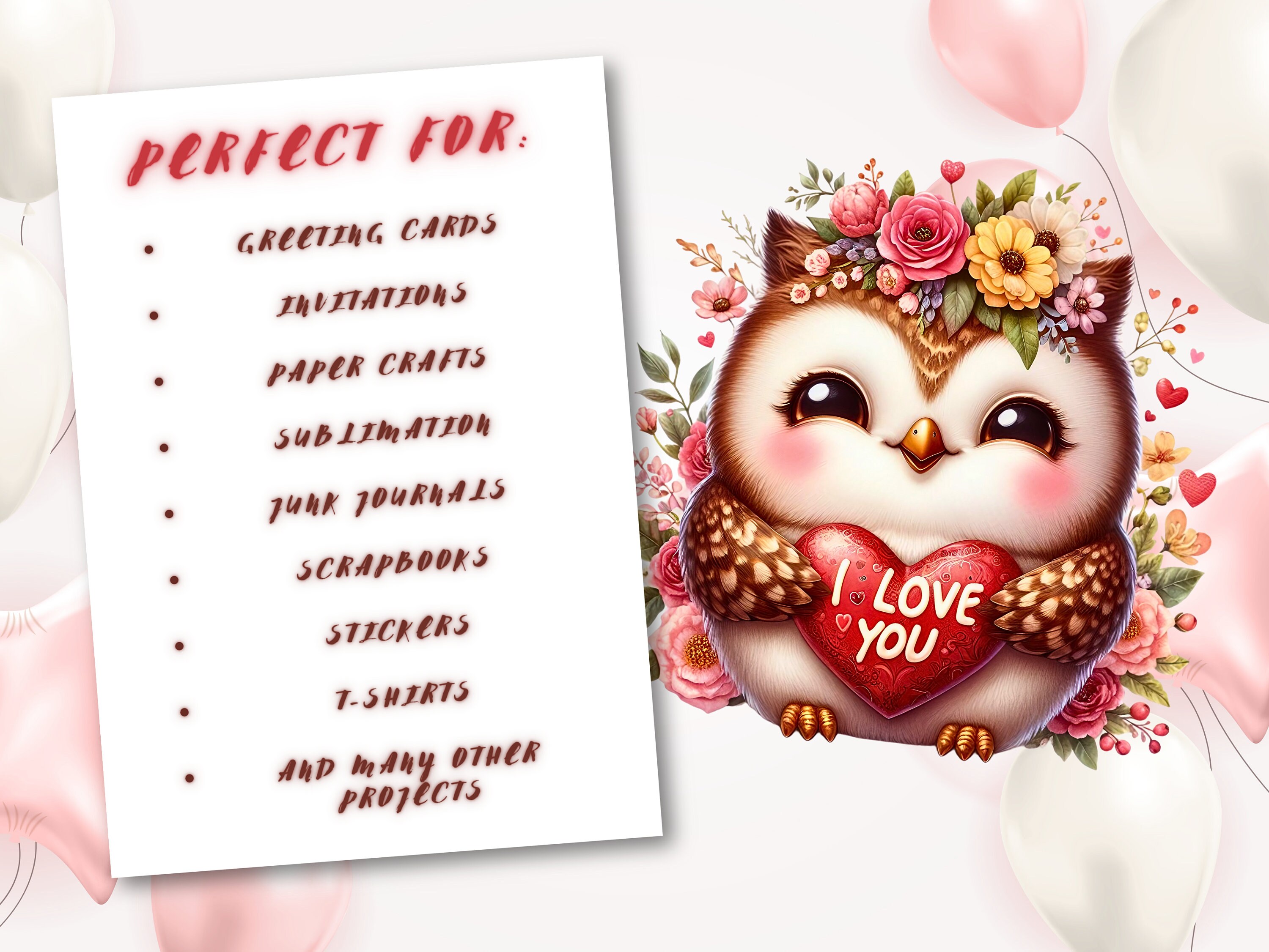 30 Valentine Cute Watercolor Woodland Animals Clipart Bundle, Cute ...