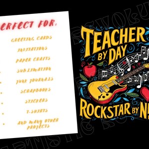Teacher Appreciation Png, Rockstar Teacher Png, Back to School Png ...