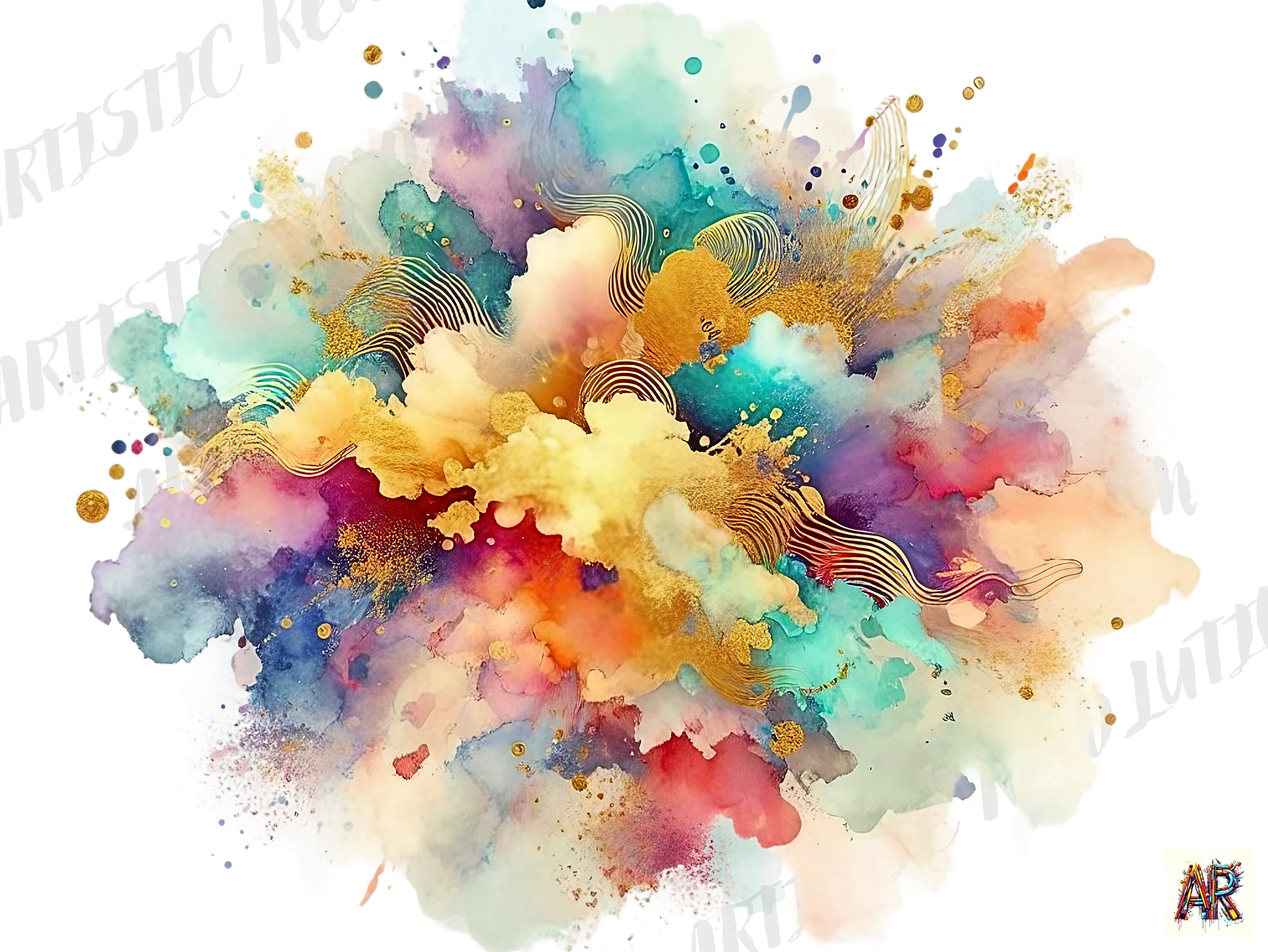 Watercolor Splash Clipart Abstract Splash Clipart, Color Splash PNG ...