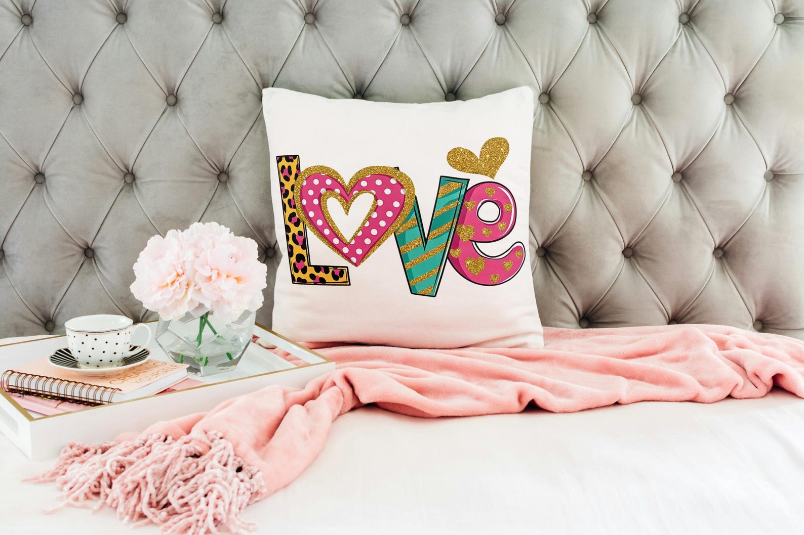 Leopard Valentines Love Png, Glitter Valentine Heart Png, Love ...