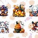 65 Watercolor Cute Halloween Clipart Bundle, Halloween PNG Bundle, Jack ...