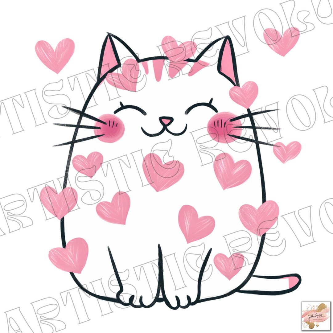 Valentine Cat Png, Red Heart Cat Valentines Png, Valentine Cat ...