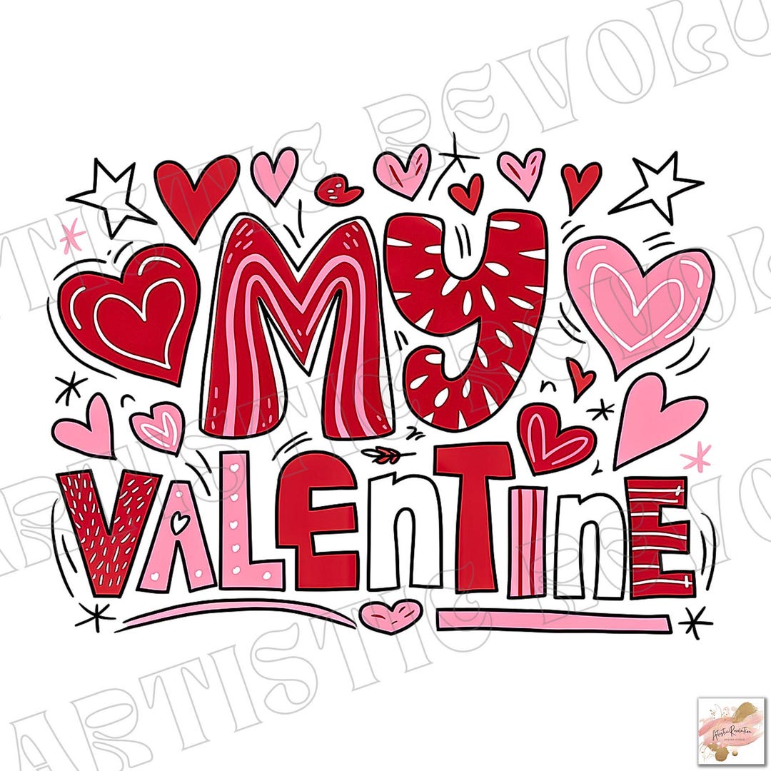 My Valentine Png, Pink Valentines Heart Png, Valentine's Day Heart Png ...