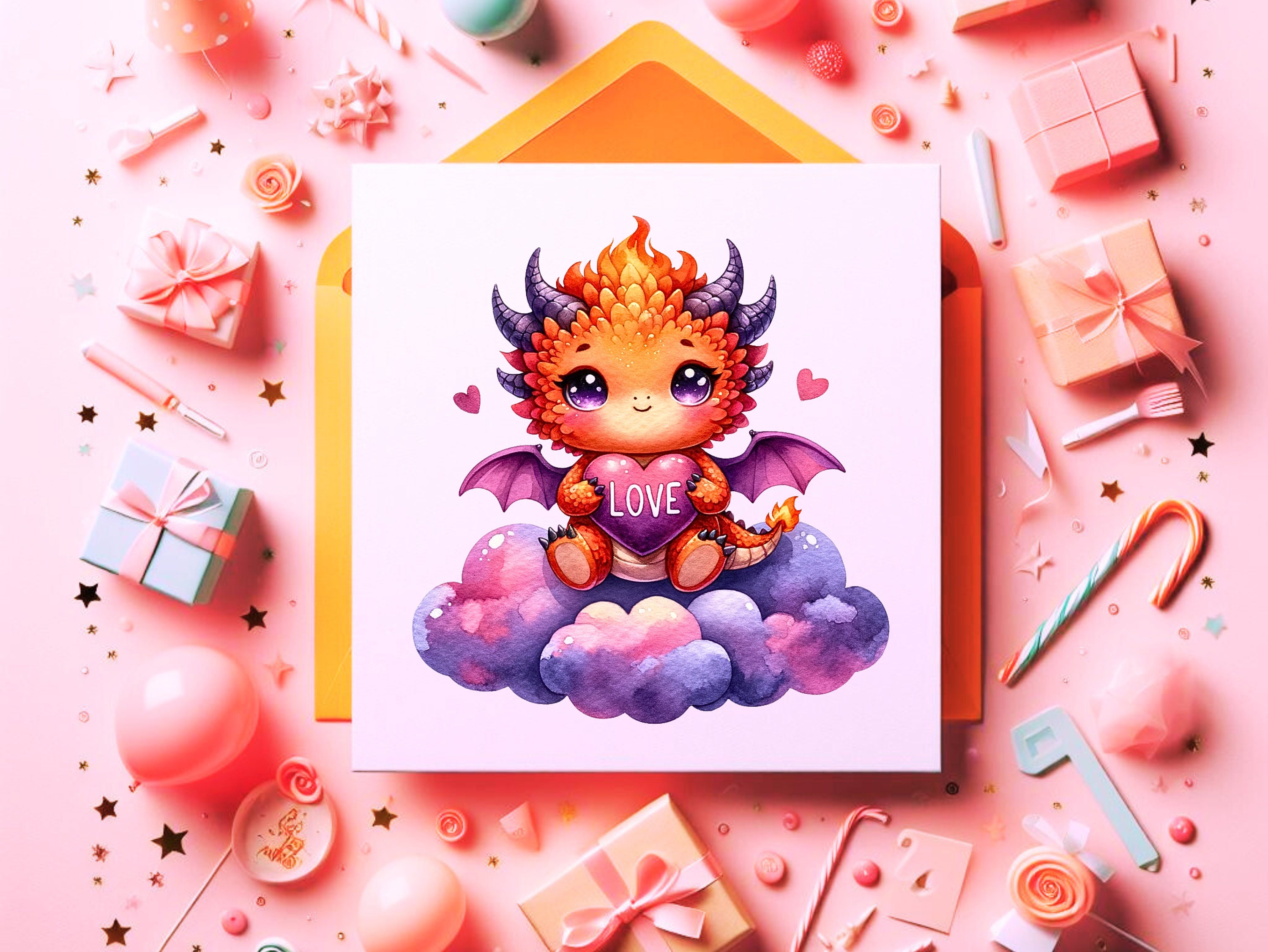 160 Watercolor Baby Dragons Clipart Bundle, Cute Baby Dragon Png ...
