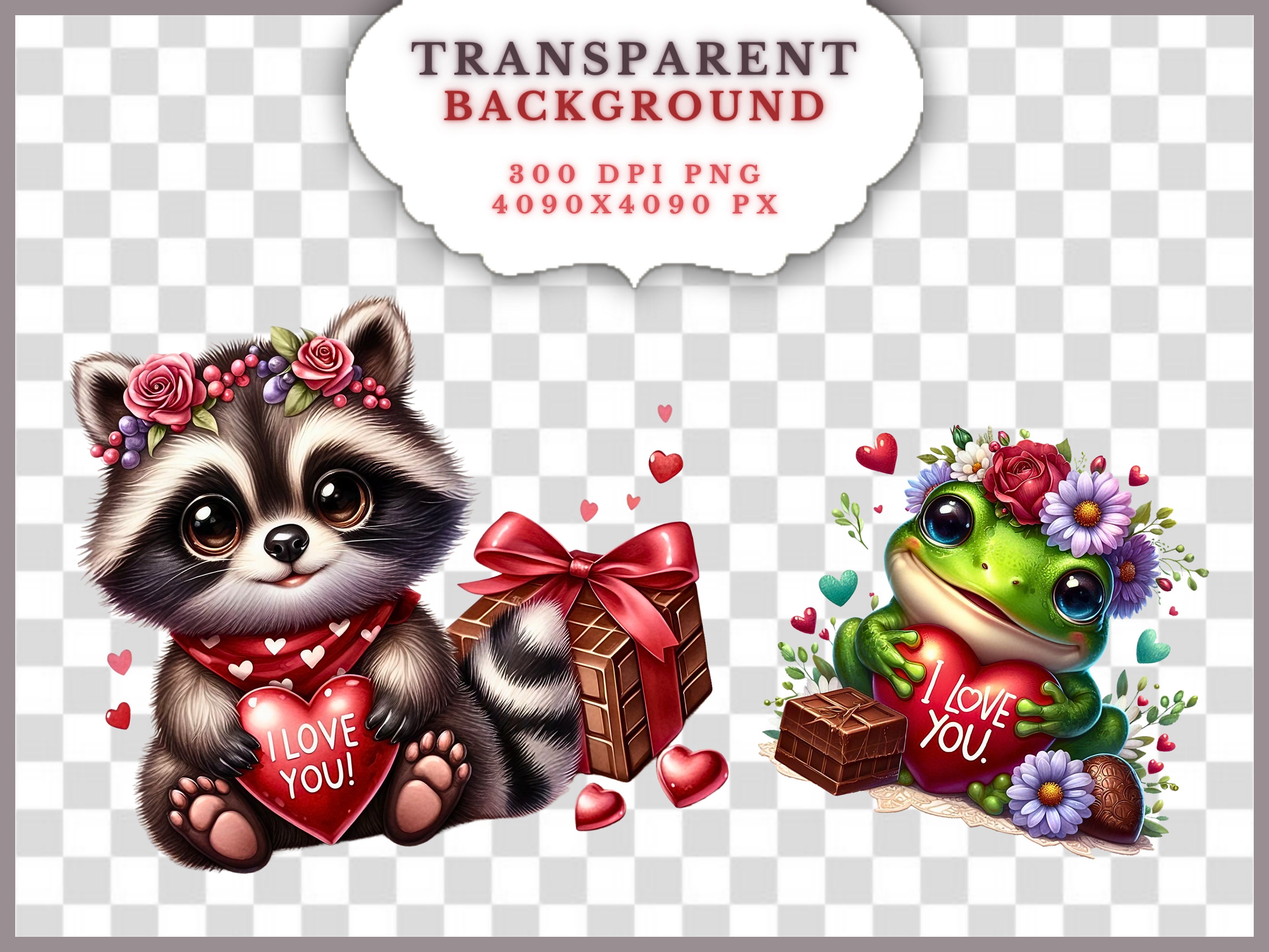 30 Valentine Cute Watercolor Woodland Animals Clipart Bundle, Cute ...