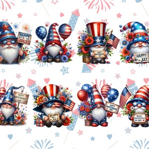 93 Watercolor 4th of July Clipart Bundle, 4th of July Png Bundle ...