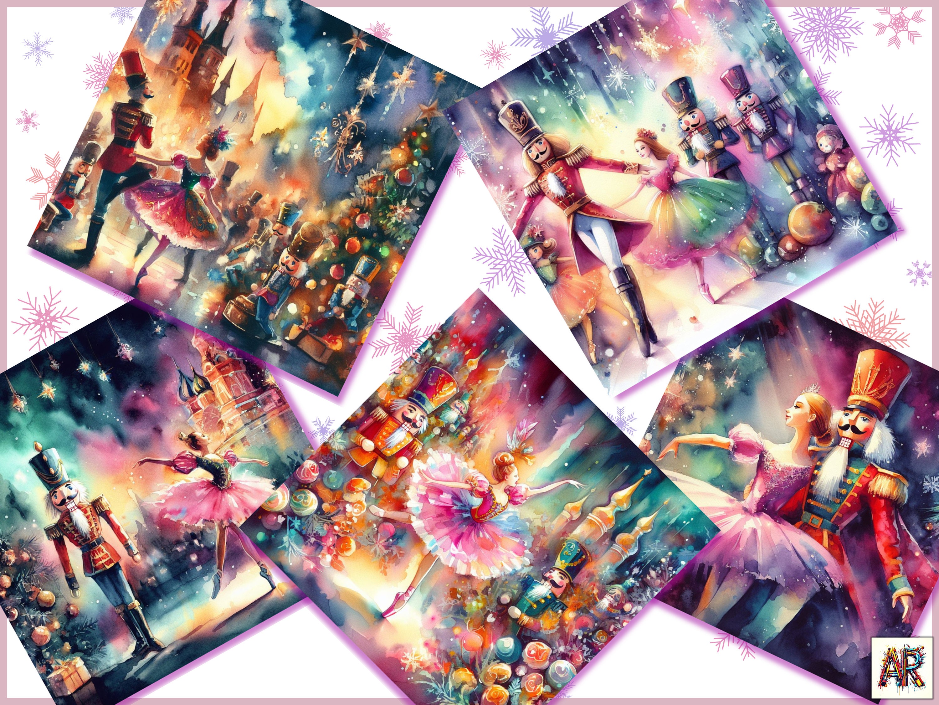 Nutcracker Digital Paper Nutcracker Digital Papers Nutcracker ...