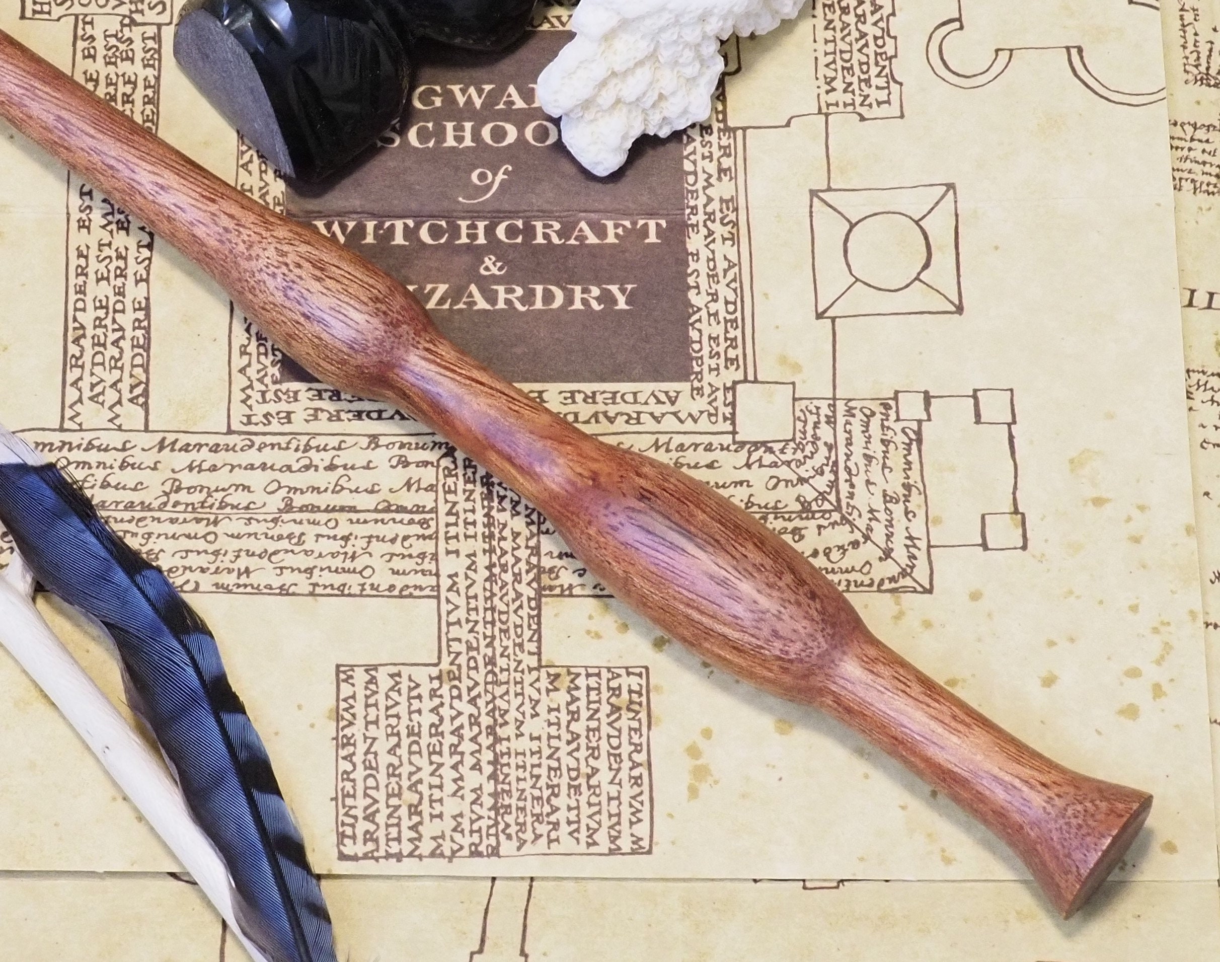 Wand, Bloodwood With Dragon Hearth String Core - Etsy