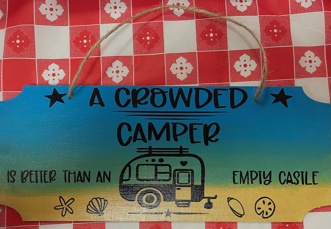 Cute Hand-painted Wooden Camper Sign - Etsy