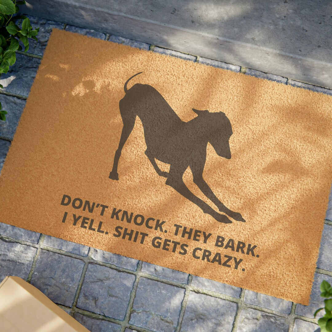 Whippet Door Mat Funny Personalised Door Mat Custom Door Mat Customised ...