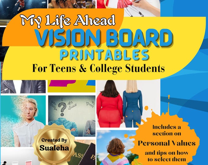 Student Vision Board, Student Vision Board Kit, New Yeargoal Setting ...