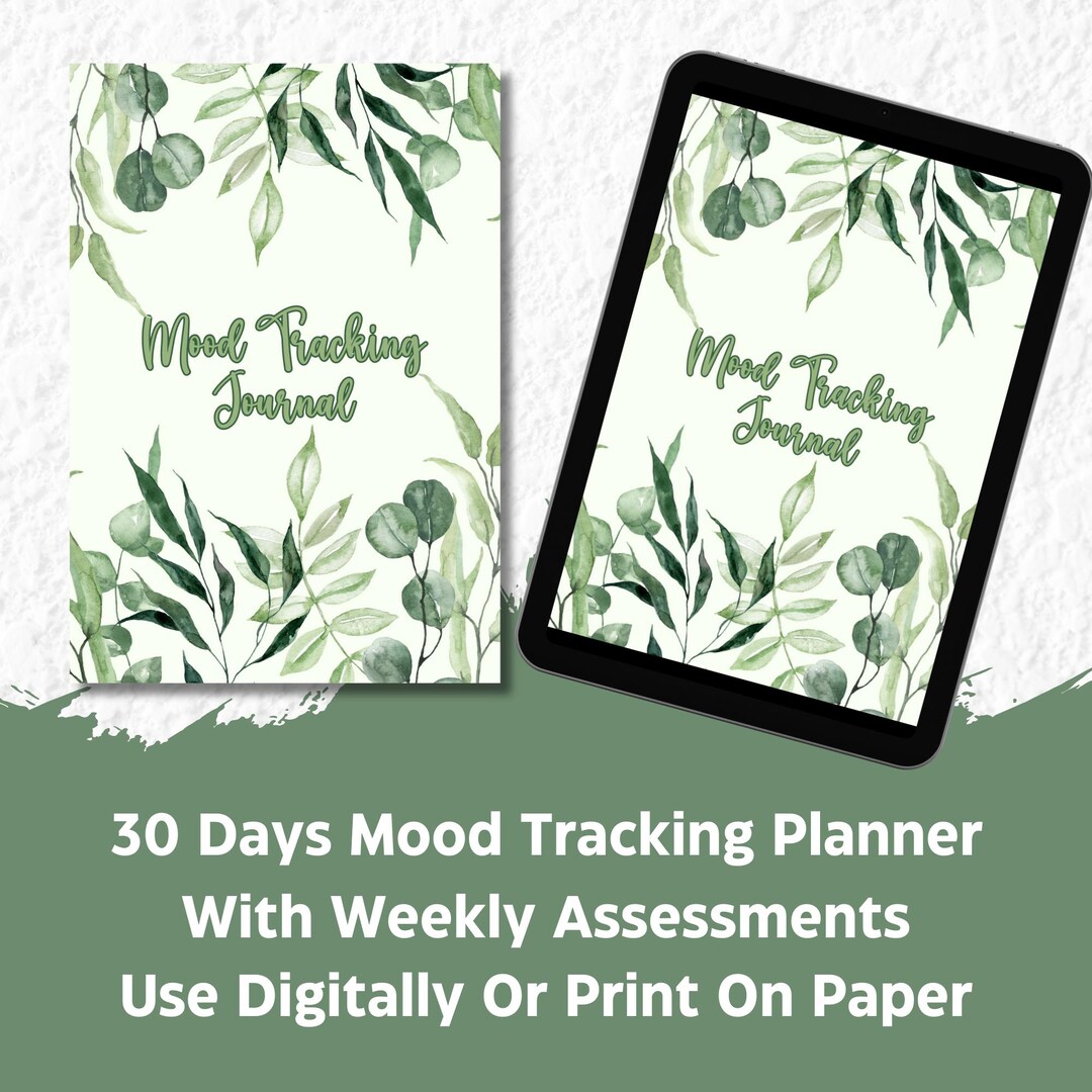 Mood Tracking Journal Printable | Digital & Printable Mood Tracker ...