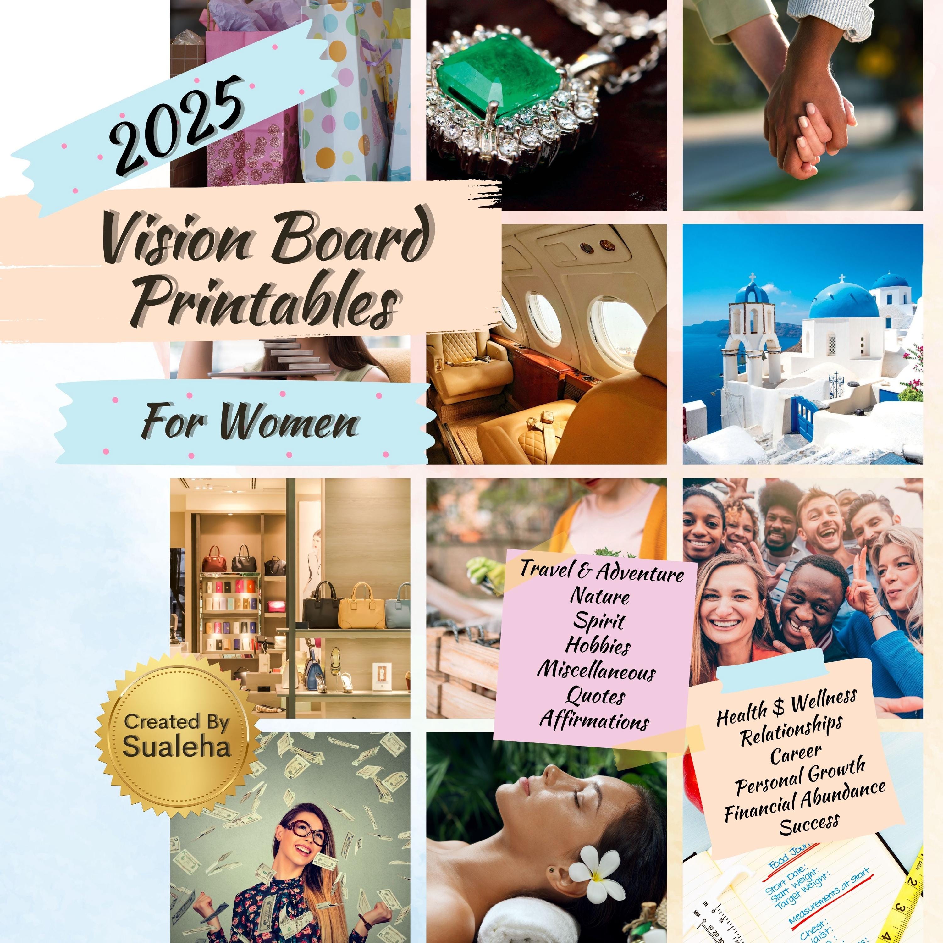 Vision Board Printables for Women: Self-improvement Gift Set - Etsy
