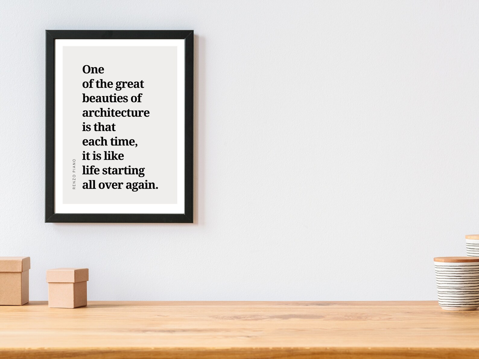 Printable Poster, Architect Quote, Renzo Piano, Inspirational Quote ...