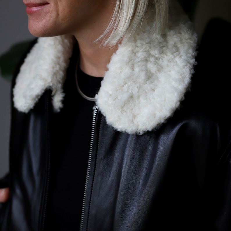 Shearling Collar, Fur Scarf, Faux Fur Collar, Teddy Collar, Furry ...