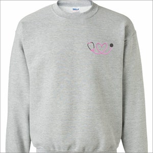 Stethoscope Heart Embroidery Design: Love Doctor Gift (digital Download ...