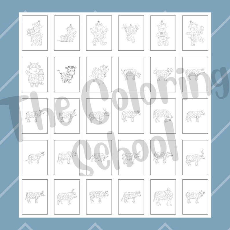 Cow Coloring Pages, Cow Printables, Farm Animals Games, Cow Activities ...