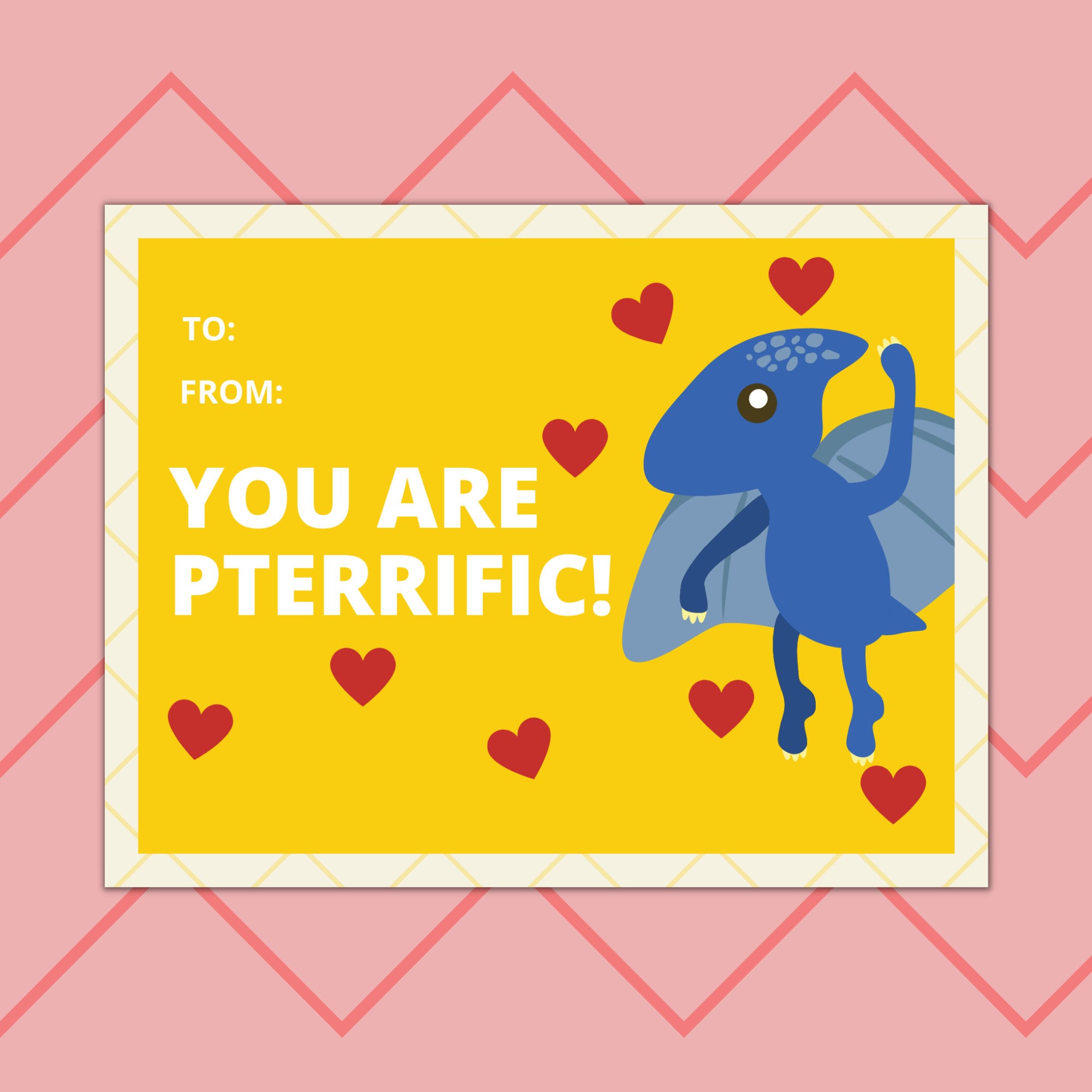 Printable Valentine Cards for Kids Dinosaur Valentine Printable ...