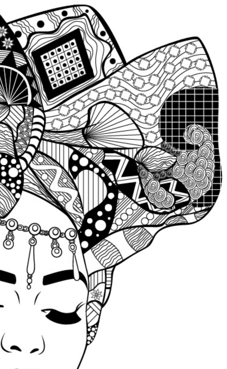 MANDALA - Black African Woman With Head Wrap- African Mandala Art ...