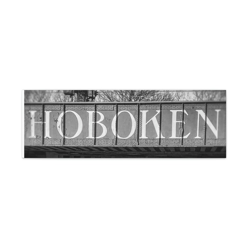 Hoboken Train Trestle Sign Hoboken NJ Canvas Gallery Wraps - Etsy
