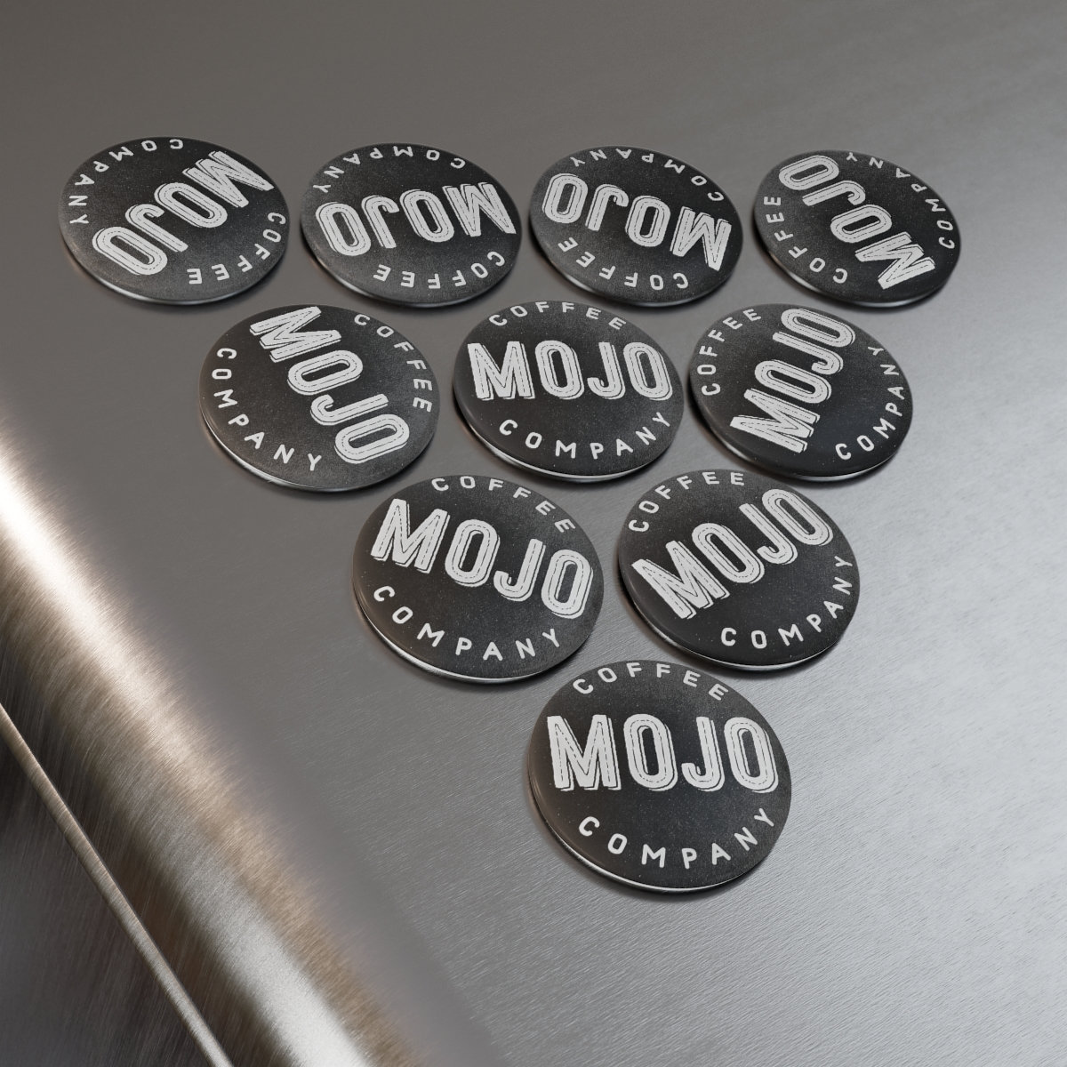 Mojo Coffee Shop Logo Hoboken - Button Magnet, Round - Etsy