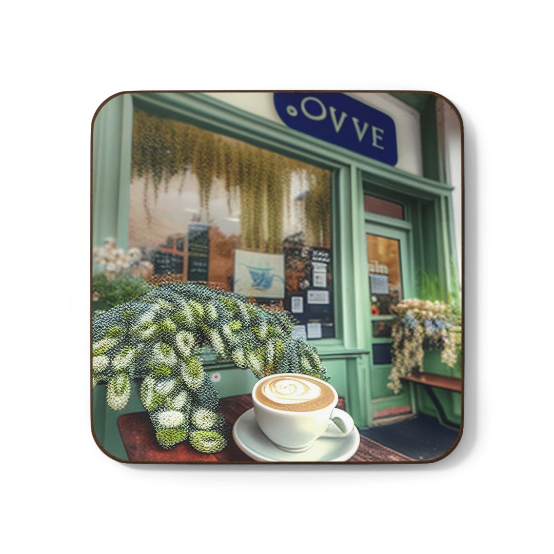 Bwe Kafe Redesigned via AI in Style of Monet - Hoboken NJ Hardboard ...