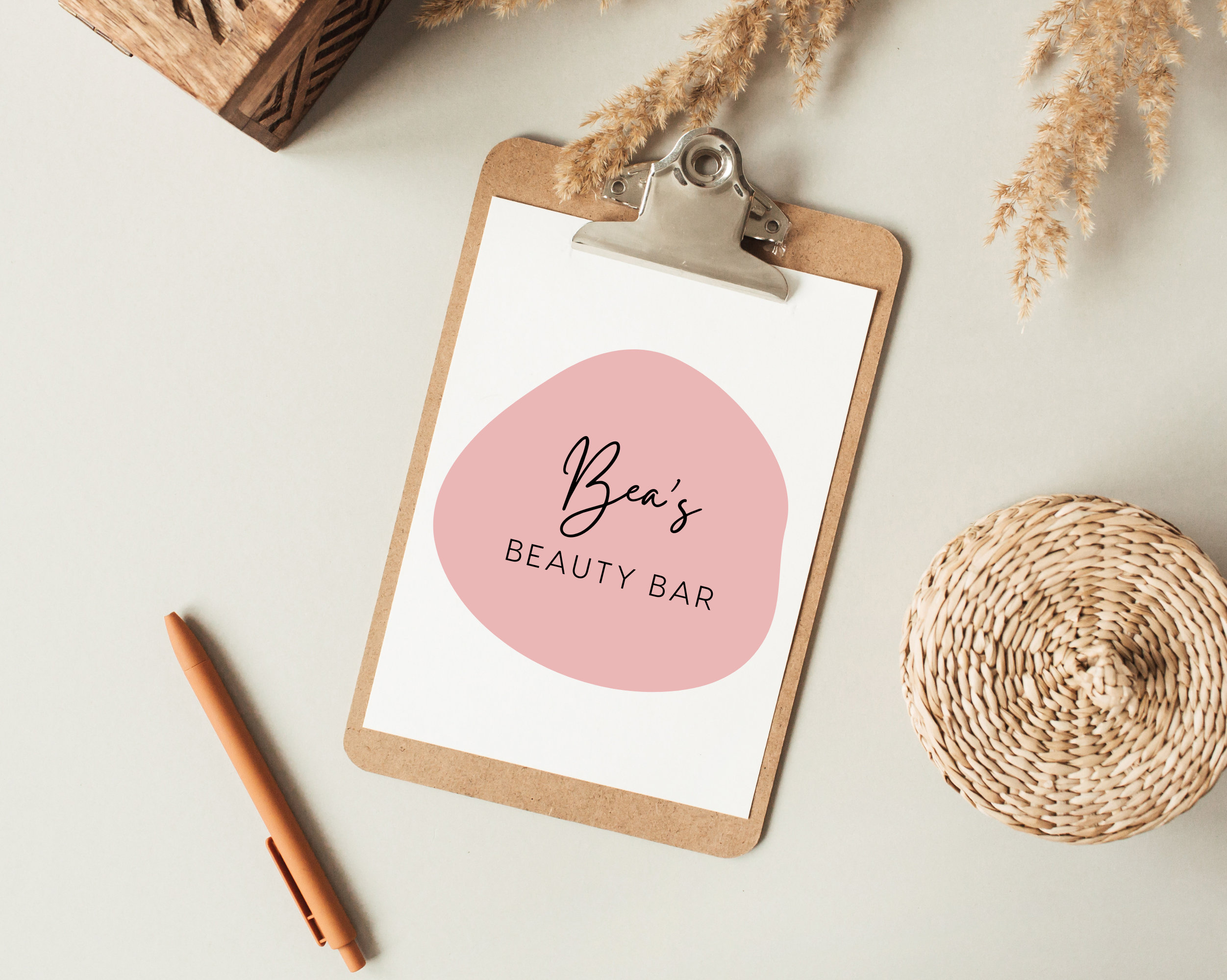 Pre-made Beauty Logo Canva Template | PMU Logo, MUA Logo, Beauty Salon ...
