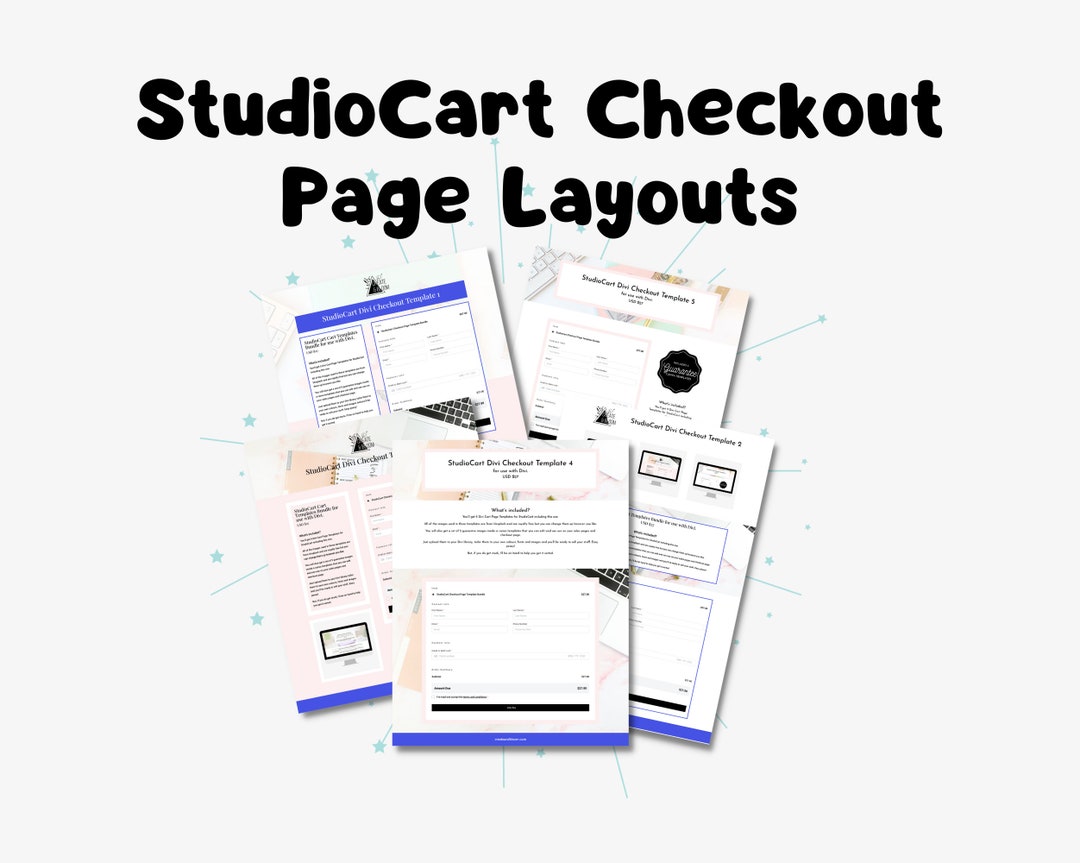 Studiocart Checkout Layouts Bundle - Etsy