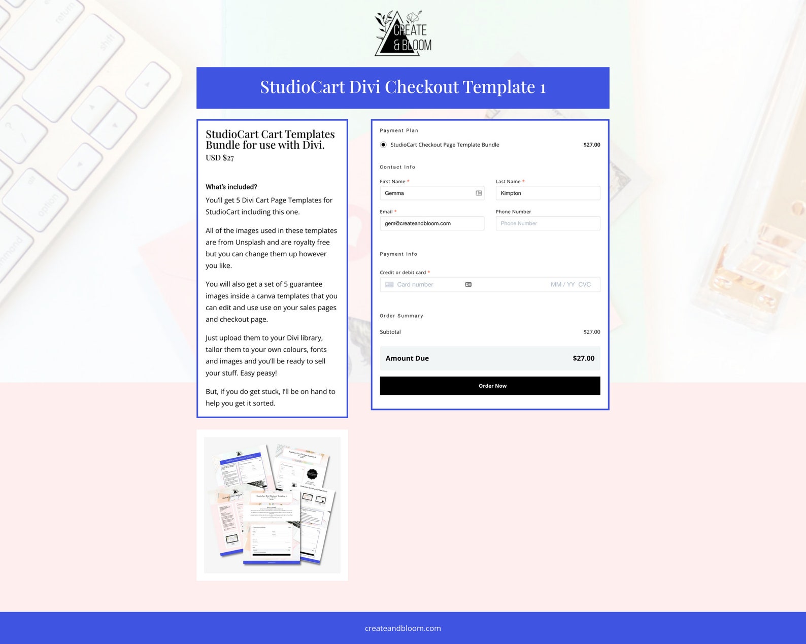 Studiocart Checkout Layouts Bundle - Etsy