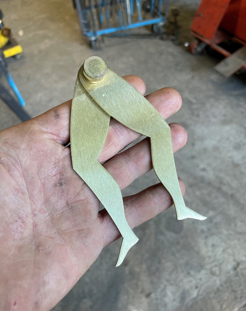 Brass dancing Leg Calipers - Etsy