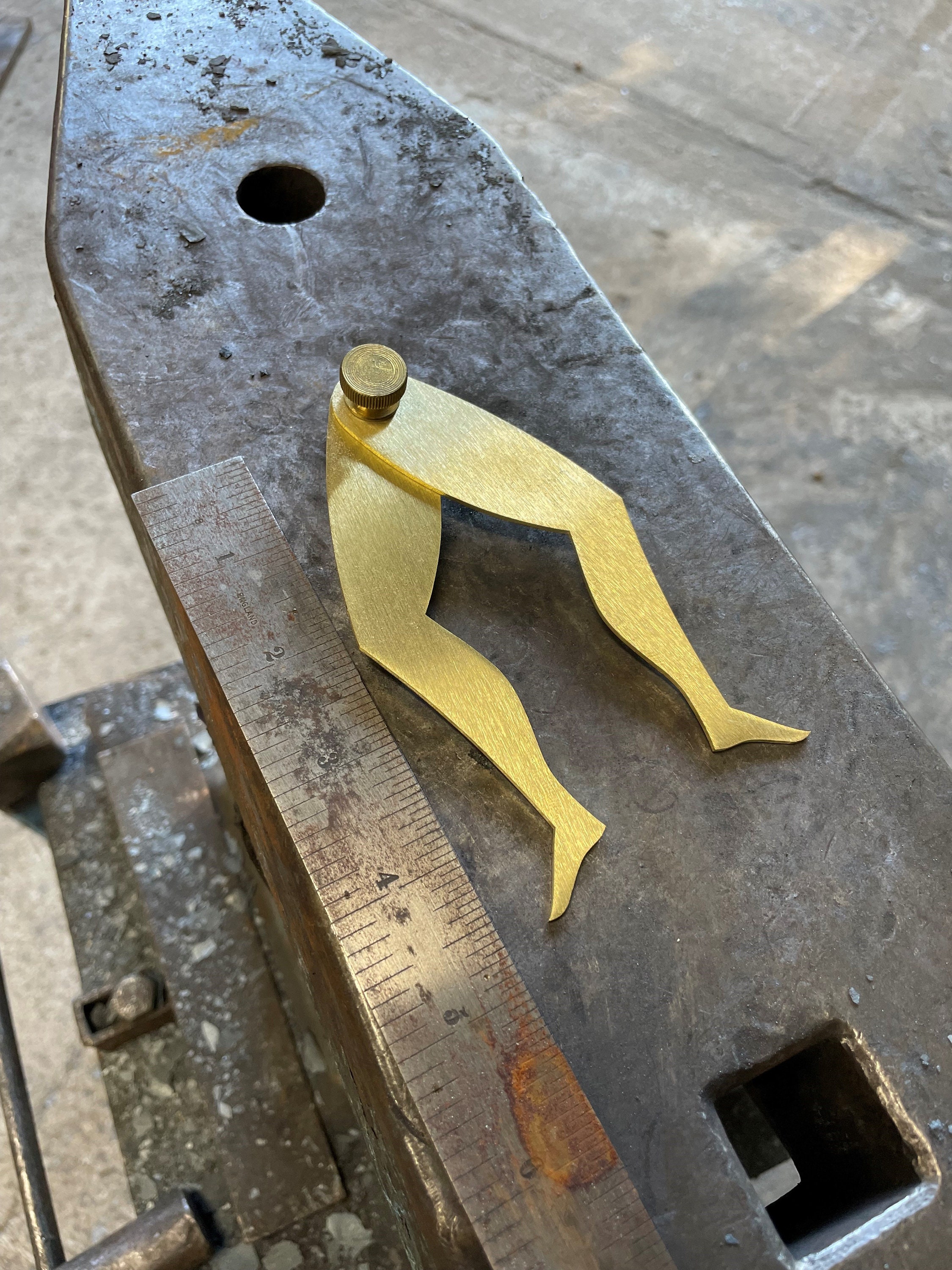 Brass dancing Leg Calipers - Etsy