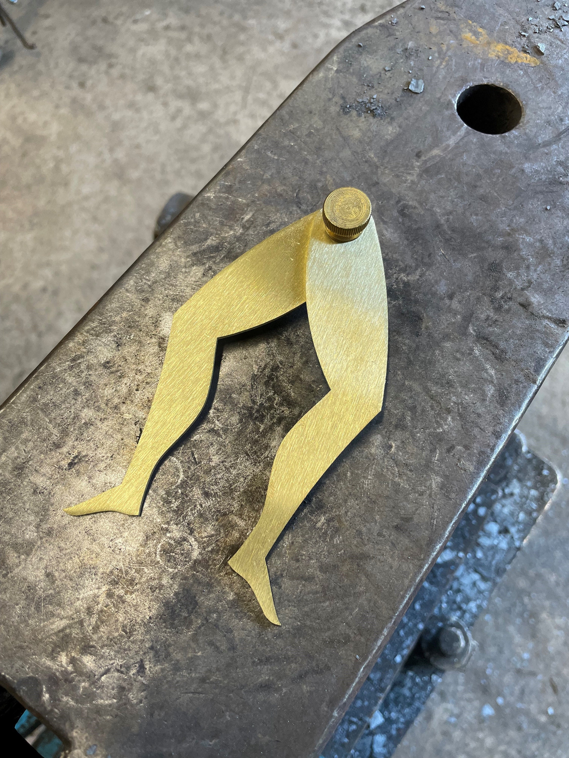 Brass dancing Leg Calipers - Etsy