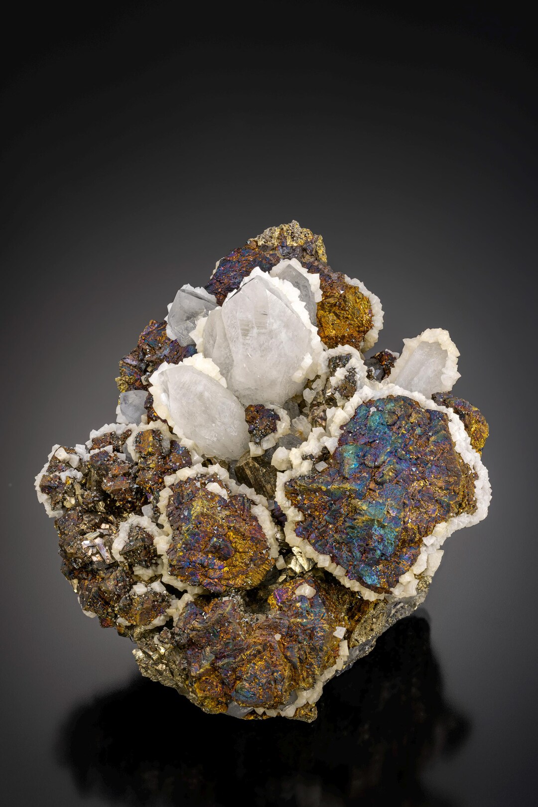 Chalcopyrite, Quartz, Dolomite Romania, 70x55x40 Mm, Mineral, Fine ...