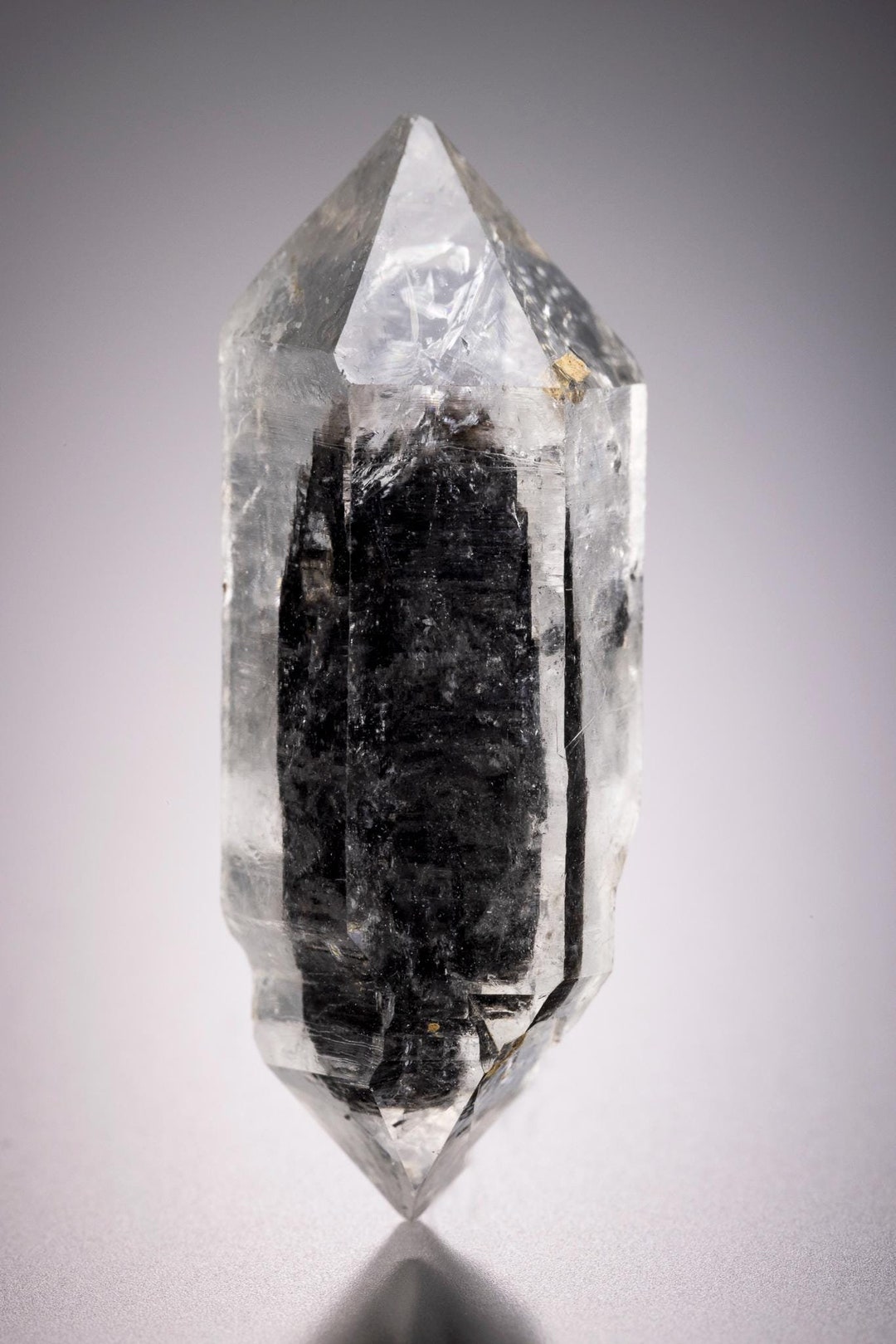 Quartz with Carbon Inclusions China, 30x12x12 Mm, Mineral, Fine Mineral ...