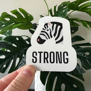EDS Strong Chronic Illness Pain Zebra Strong Sticker - Etsy