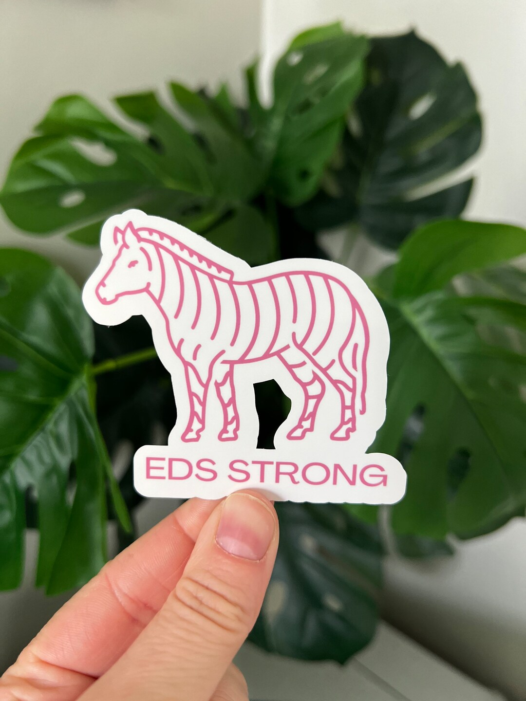 EDS Strong Chronic Illness Pain Zebra Strong Sticker - Etsy