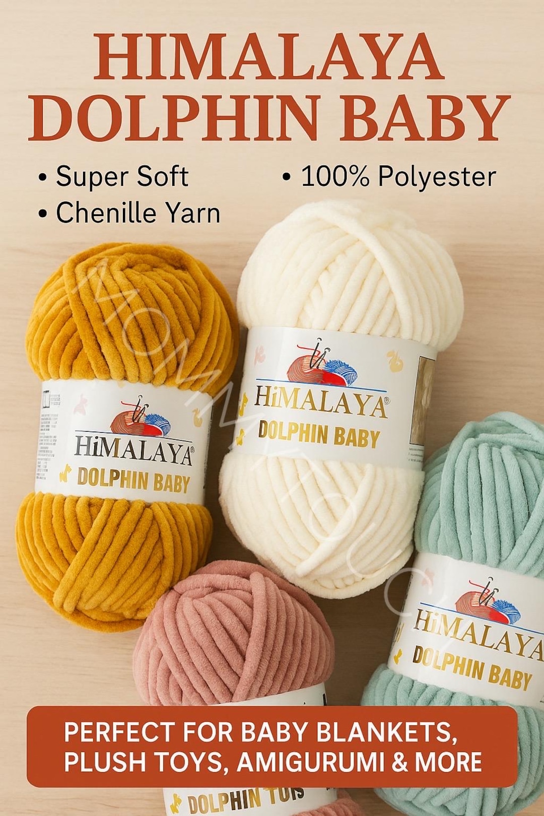 Himalaya Dolphin Baby Yarn: Yarn for Knitting Super Soft Chenille - Etsy