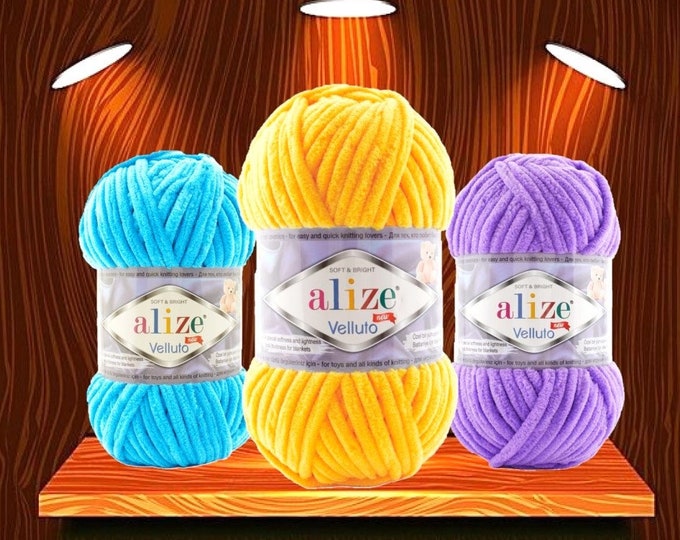 Alize Velluto, Chunky Chenille Yarn, Baby Yarn, Knitting Baby, Baby ...